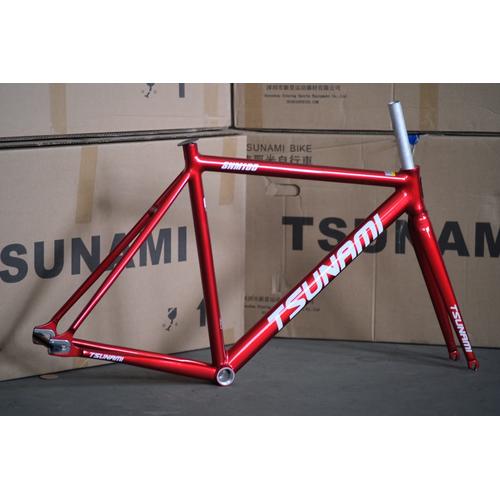 Jual Frameset tsunami snm100 2023 new color fixie fixed gear - Merah ...