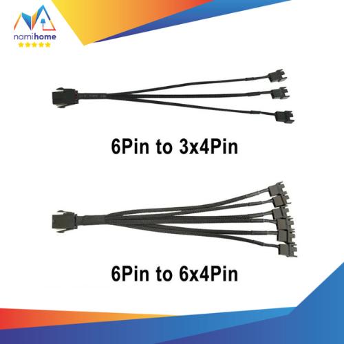 Jual FAN HUB FAN SPLITTER 6 PIN FEMALE PCIE 3 FAN / 6 FAN - 3 FAN ...