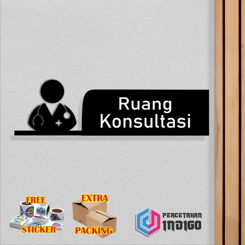 Jual Papan tanda akrilik sign board Ruang Konsultasi - Kab. Bekasi ...
