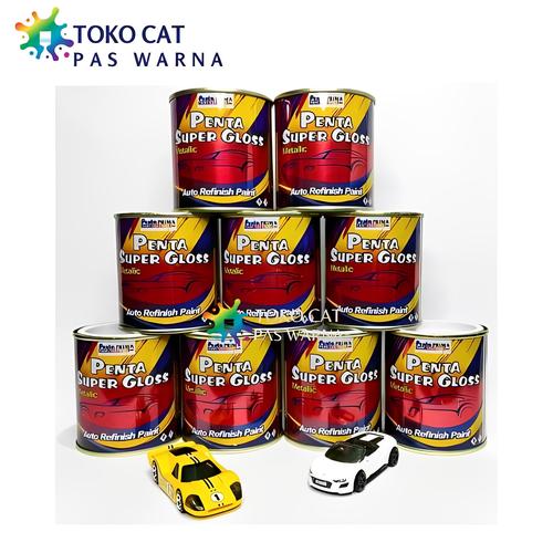 Jual Cat Duco / Cat Mobil PENTA SUPER GLOSS METALLIC 200 Ml 1 Liter ...