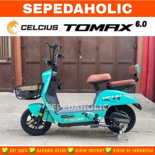 Jual Sepeda Motor Listrik CELCIUS TOMAX 6.0 500 Watt 20 Ah Electric E ...