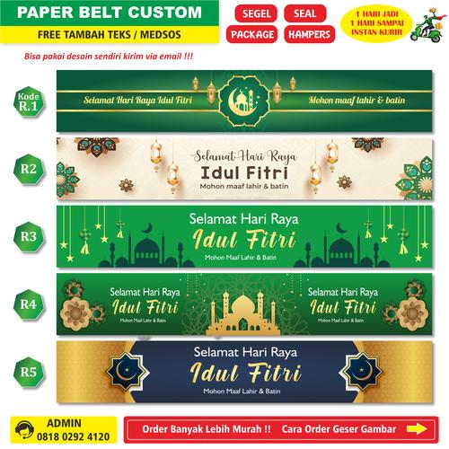 Jual Paper Belt/Paper Sleeve/Label Segel Box/Packaging 8x48 cm - 6 x 30 ...