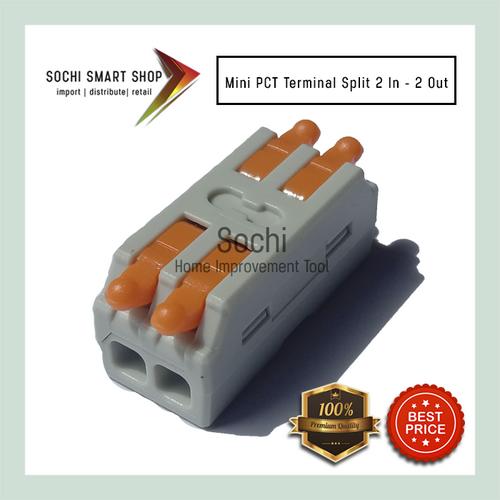 Jual Mini PCT Terminal M222 - Sambungan Kabel Listrik Split 2 in 2 Out ...