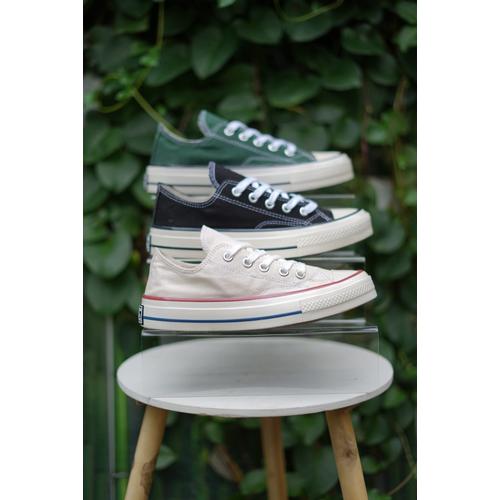 Jual Obral Sepatu Cv 70s Low Sol Glossy Hitam Cream Hijau 36-43 ...