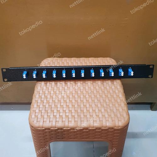 Jual patch panel FO 24 core LC SM / fiber optic patchpanel 24 core lc ...