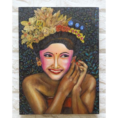 Jual Lukisan Kanvas Acrylic 100% Asli 30x40 BALINESE WOMAN - Kab. Bondowoso - foto kita | Tokopedia