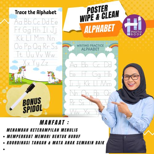 Jual Lembar Kerja Wipe & Clean Poster dan Tracing Keterampilan Menulis ...