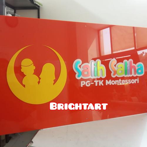 Jual Plang nama toko custom bahan akrilik huruf timbul.Signage toko ...