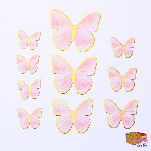 Jual TOPPER DEKORASI KUE KUPU-KUPU 3D isi 10 pcs / HIASAN KUE ULANG ...