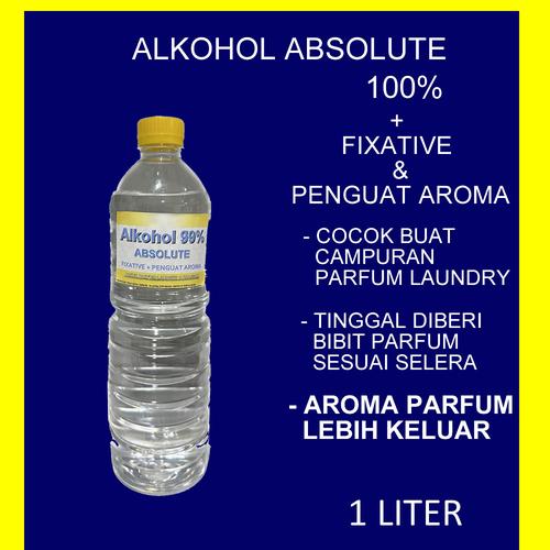 Jual ALKOHOL ABSOLUTE PARFUM / ALKOHOL PARFUM 100% + FIXATIVE - 1 LITER ...