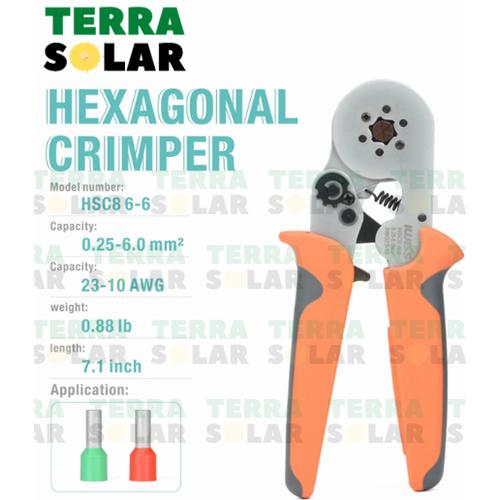 Jual IWISS HSC8 6 Tang Crimping HEXAGON / SQUARE Skun Ferrule AWG23-10 ...