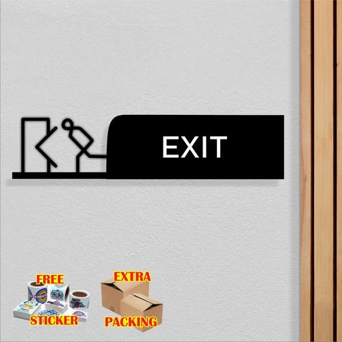 Jual Papan tanda akrilik sign board Exit Keluar - Kab. Bekasi ...