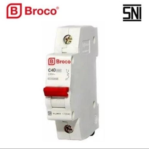 Jual BROCO MCB 1P 40A 17340C SNI ORIGINAL 1 PHASE 40 AMPERE - Jakarta ...