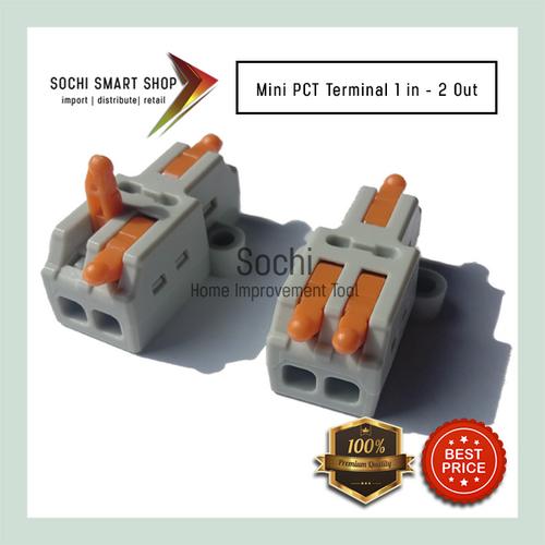 Jual Mini PCT Terminal D12 - Sambungan kabel listrik 1 in 2 Out ...