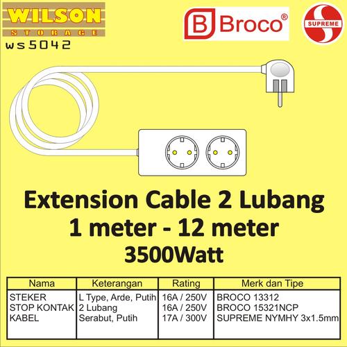 Jual Kabel Extension Cable / Sambungan Kabel / Pemanjang Kabel BROCO ...
