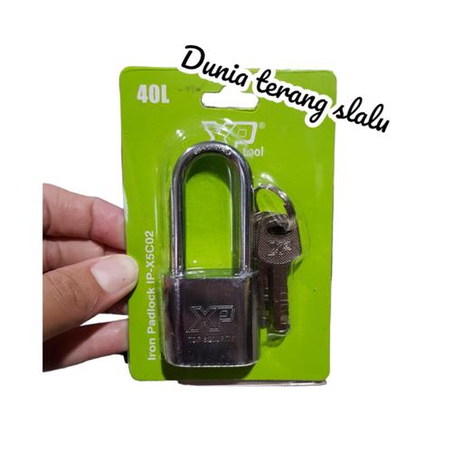 Jual Gembok Putih XP TOOL 40mm LEHER PANJANG 40L - Kunci Gt Gembok ...