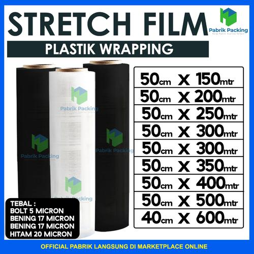 Jual PLASTIK WRAP STRETCH FILM / WRAP / WRAPPING BARANG MURAH 50 CM ...