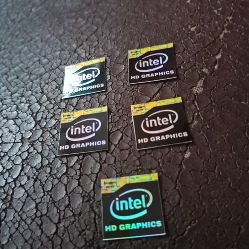 Jual Intel hd graphics stiker laptop komputer black premium hologram ...