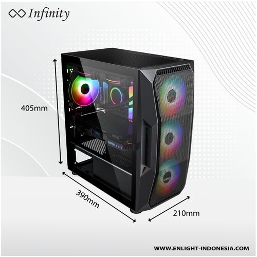 Jual Casing infinity Poseidon V2-Micro ATX Case - Black - Jakarta Pusat ...