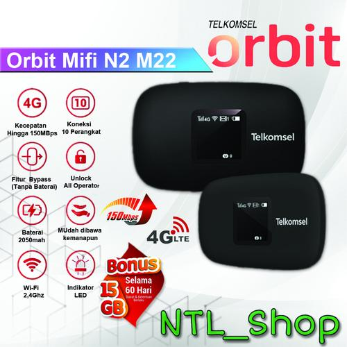 Jual Mifi Orbit N2 Portable Modem Wifi 4G LTE High Speed - Kota ...