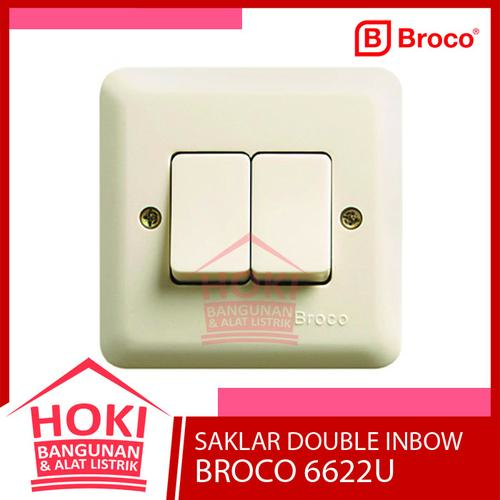 Jual SAKLAR IB SERI BROCO New Gee 6622 U - Tanam Double Ganda 6622U ...