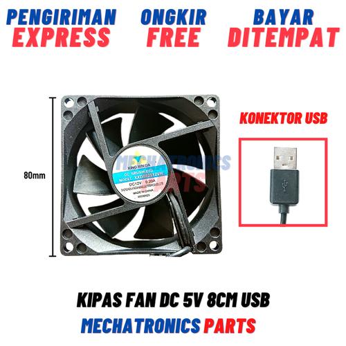 Jual Kipas Fan DC 5V USB 5 Volt 8 Cm, 9 Cm Case PC Router STB - 9 Cm ...