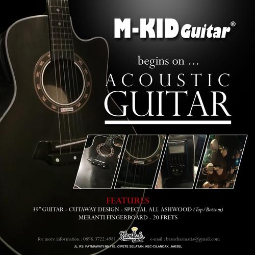 Jual Gitar Akustik With Equalizer M-KID Guitar - M-KID Guitar, Full 4/4 ...