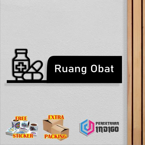 Jual Papan tanda akrilik sign board Ruang Obat - Kab. Bekasi ...