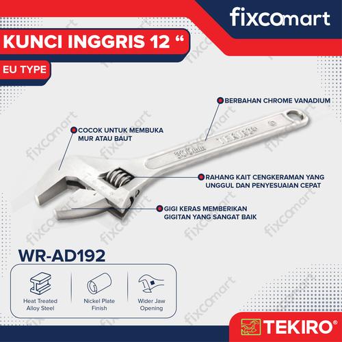 Promo Kunci Inggris 12" Tekiro / Adjustable Wrench - 12 inch - Jakarta ...