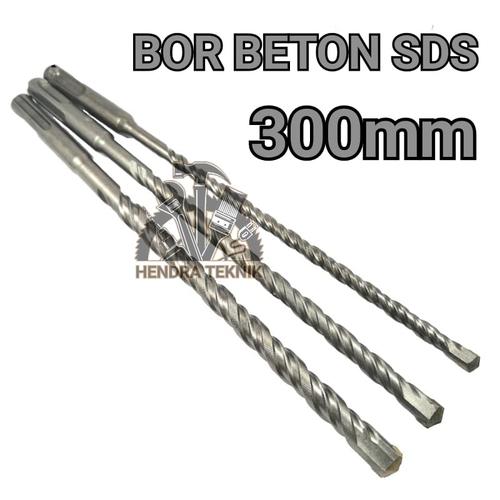 Jual BOR BETON SDS 8MM 10MM 12MM PANJANG 300MM MATA BOR SDS PLUS 30cm ...