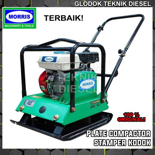 Jual Morris Plate Compactor Stamper Kodok + Engine Bensin 6.5 HP MPC 90 ...