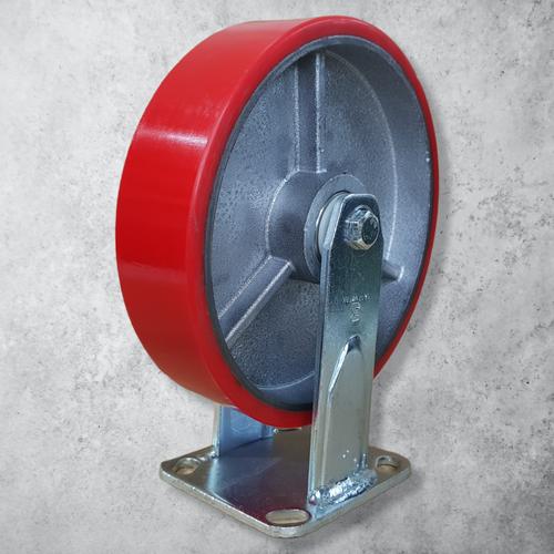 Jual Roda Caster Troli / Troly PU Merah 4 / 5 / 6 / 8 Inch Heavy Duty ...