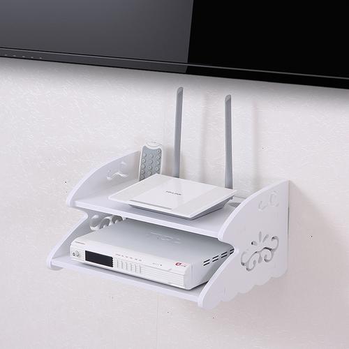 Jual Rak Dinding Gantung Tempat Wifi Remote Router 2 Susun Ambalan ...