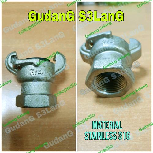 Jual Chicago Coupling Female Drat Stainless Koneksi Selang Angin ...