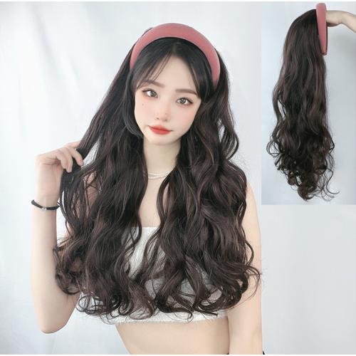 Jual RAMBUT PALSU WANITA PANJANG KERITING BANDO WIG KOREA PEREMPUAN ...