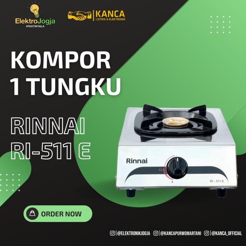 Jual Kompor Gas 1 Tungku | Rinnai RI-511E | Stainless - Kab. Sleman ...