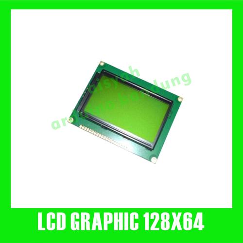 Promo LCD GRAPHIC 128X64 LCD 12864 LCD GRAFIK MODULE Blue LCD biru ...
