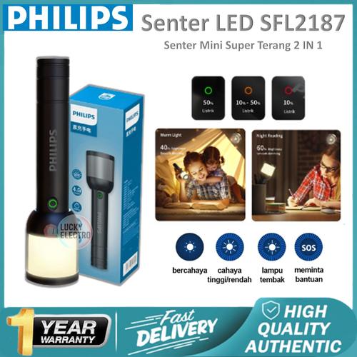 Promo Philips Senter Led Senter Police Super Terang Tahan Air SFL2187 ...