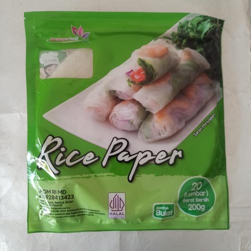 Jual rice paper / kulit lumpia vietnam java - 50 lembar bulat - Kota ...