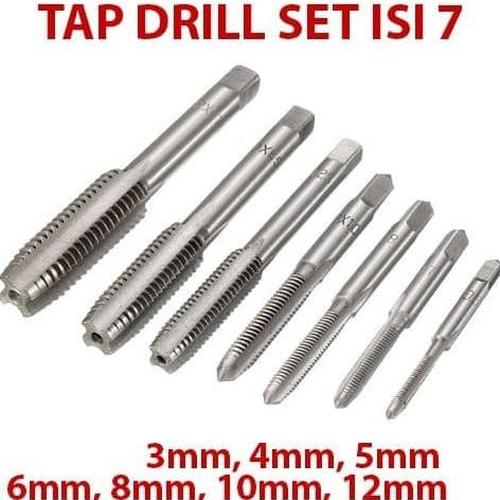 Promo MATA BOR PEMBUAT ULIR DRAT BAUT SEKRUP BAUD HSS DRILL TAP BITS ...