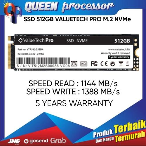 Jual SSD 512GB VALUETECH PRO M.2 NVMe - Jakarta Pusat - QUEENPROCESSOR ... Jual SSD 512GB VALUETECH PRO M.2 NVMe - Jakarta Pusat - QUEENPROCESSOR ...