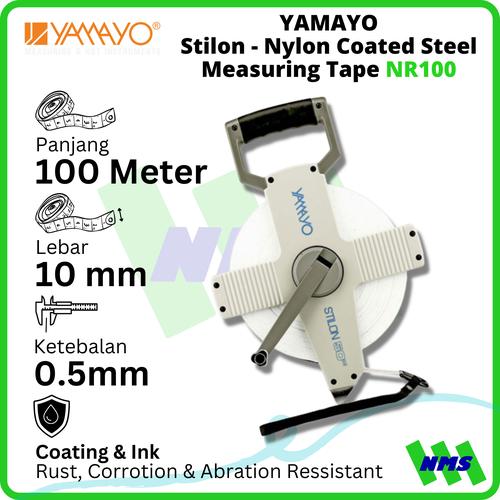 Jual Meteran Gulung YAMAYO 100M Meter Stilon NR100 Steel Plat Baja ...