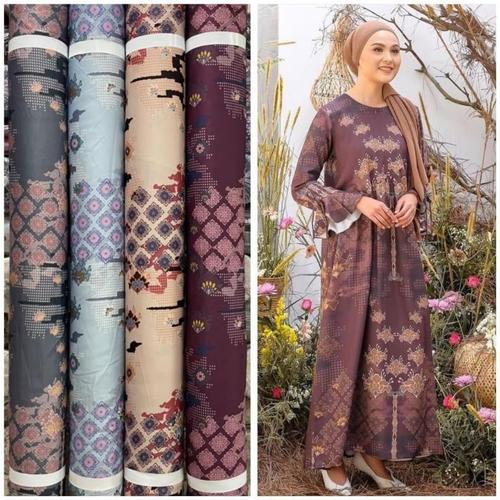 Jual bahan kain baju bahan silk | kain gamis | kain meteran - Blue ...