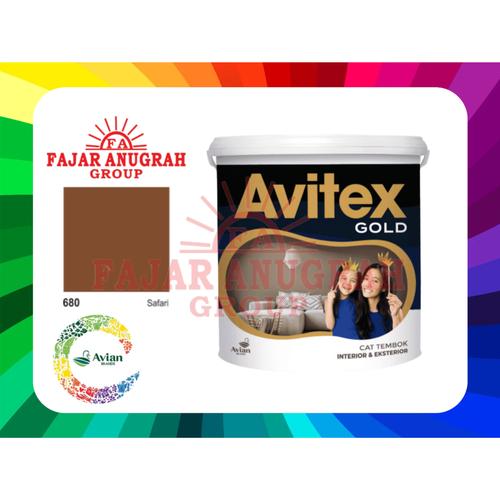 Jual Cat tembok interior exterior avitex gold safari 680 pail 25kg ...