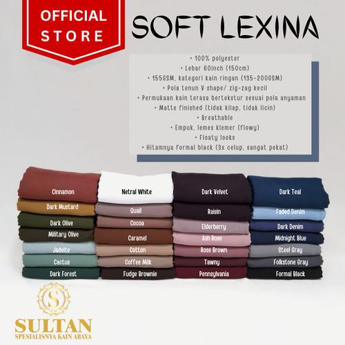 Jual (PART 1.) 50CM SOFT LEXINA POLOS KAIN ABAYA SULTAN - Formal ...