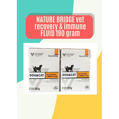 Jual NATURE BRIDGE nb vet recovery & immune FLUID 190 gram cat dog wet ...