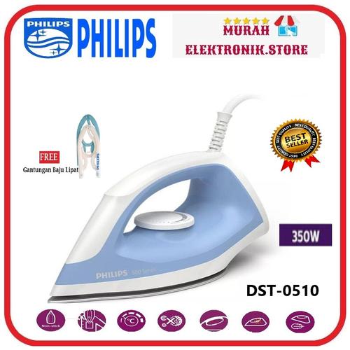 Jual Philips Setrika Listrik DST0510 350W Anti Lengket Kontrol Suhu ...