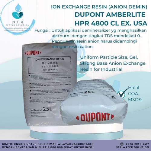 Jual Ion Exchange Resin Anion Dupont Amberlite HPR 4800 CL import USA - Jakarta Utara - NFR ...