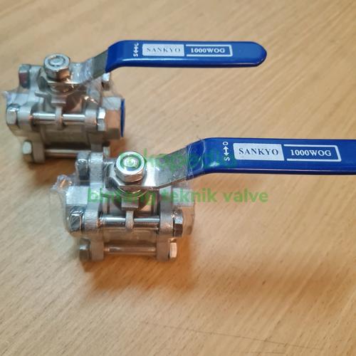 Jual ball valve sankyo 4 inch 3PC / stop kran sankyo 3 inch - Jakarta ...