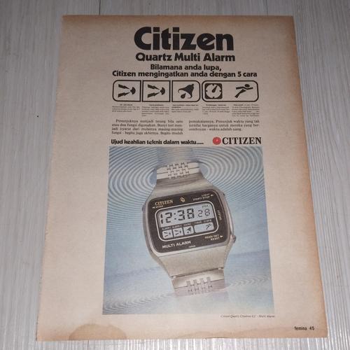 Jual Iklan Jadul Tahun 70an Jam Tangan Citizen - Kota Bandung - Kawan ...